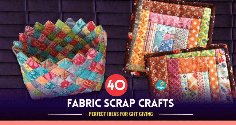 49 Fabric Scrap Crafts Ideas for Leftover Material - DIY Joy