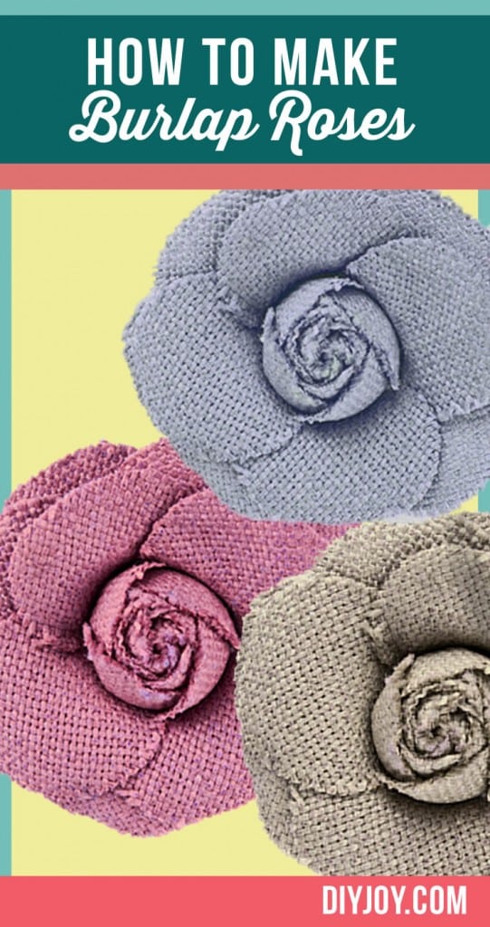 How To Make Burlap Roses