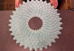 DIY Mirror Frame Made With Plastic Spoons!