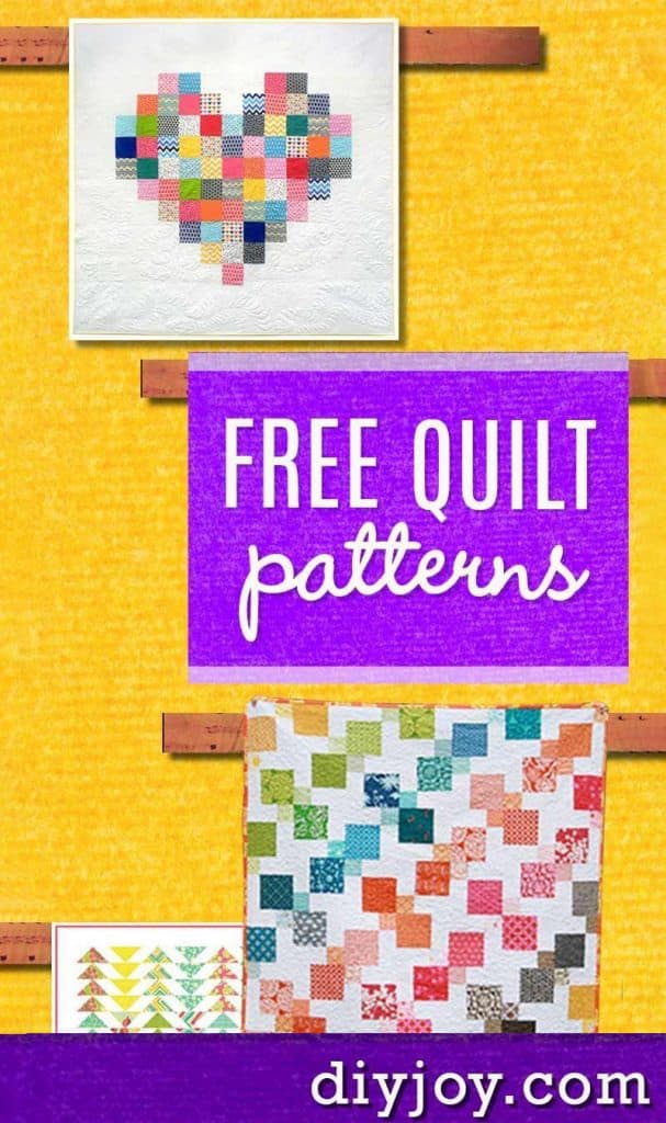 18 Free Quilt Patterns - Easy Quilt Tutorials