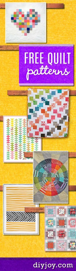 18 Free Quilt Patterns - Easy Quilt Tutorials