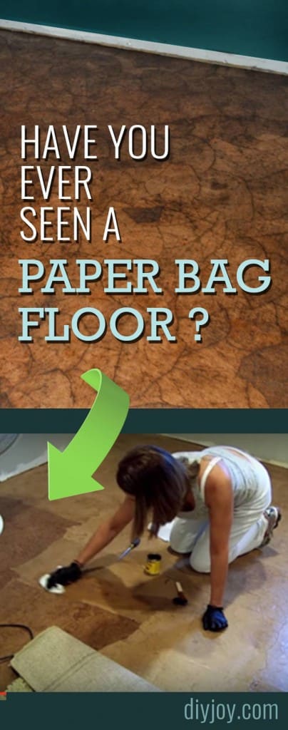 She Used Paper Bags to Create Her Flooring and The Results Blew Us Away!