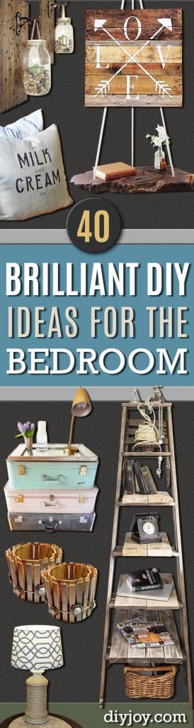 DIY Ideas for the Bedroom, 40 Rustic Style Projects