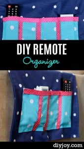 Clever DIY Sofa Caddy Keeps TV Remotes Within Reach!