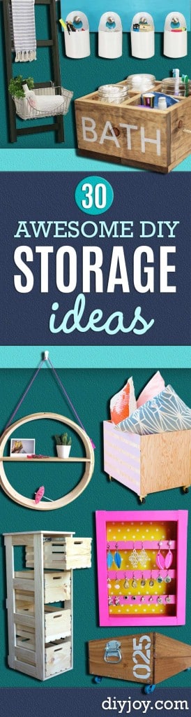 30 DIY Storage Ideas for Creative Organizing Projects
