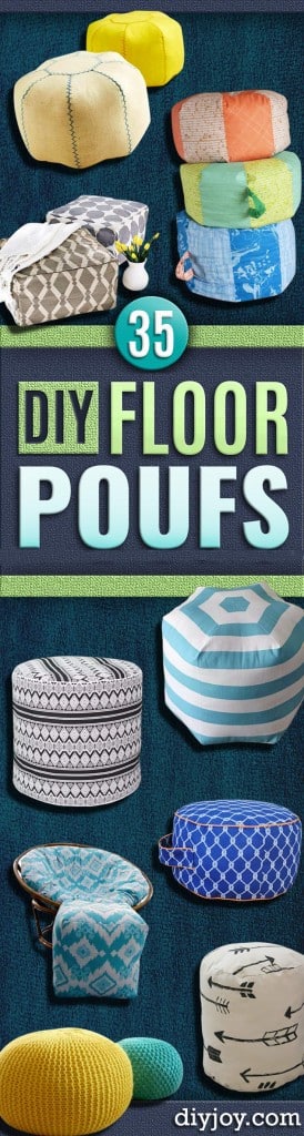 32 DIY Poufs To Make For Extra Seating