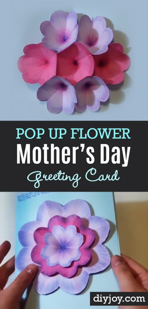 Creative DIY Mother's Day Card With Pop Up Flowers