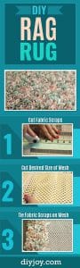 No-Sew Shag Rag Rug Tutorial