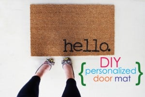 31 DIY Welcome Mats