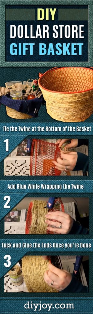 She Found The Best Pottery Barn Inspired Dollar Store Gift Basket Idea ...