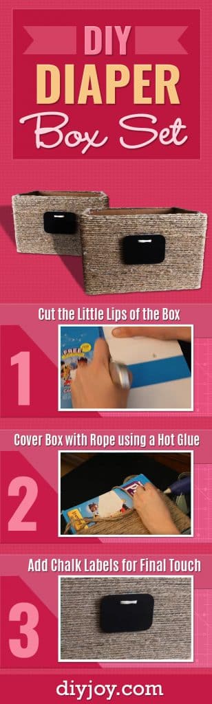 She Takes A Simple Diaper Box And Brilliantly Makes It Into A Basket ...