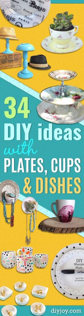 34 Cool DIYs To Make With Plates and Dishes