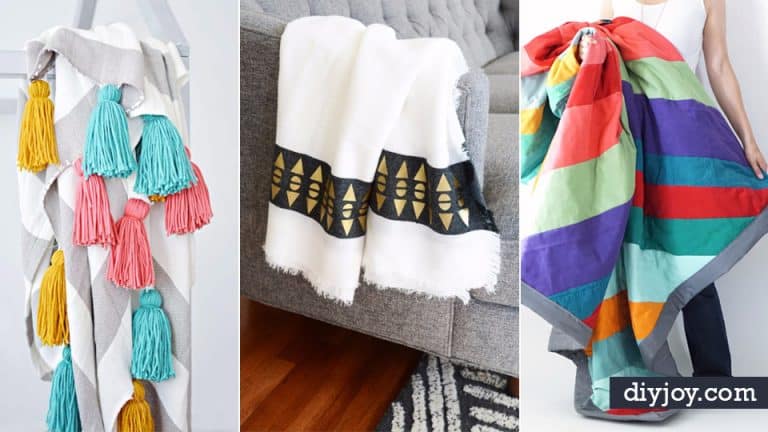 35 Creative DIY Throws and Blankets - DIY Joy
