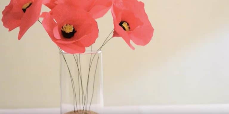 They Make Incredible Paper Poppies...They're Super Easy And Cheap Too ...