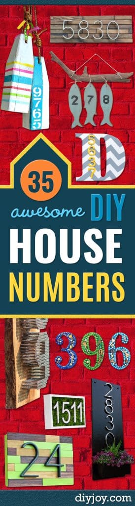 35 Creative DIY House Numbers