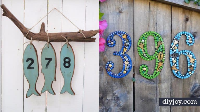 35 Creative DIY House Numbers - DIY Joy