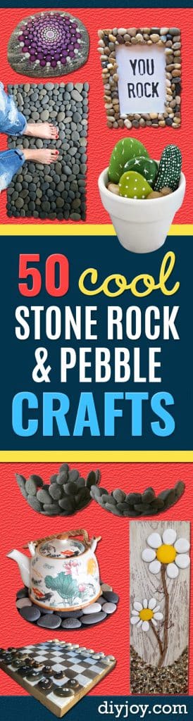 50 Stone, Pebble and Rock Crafts To Try
