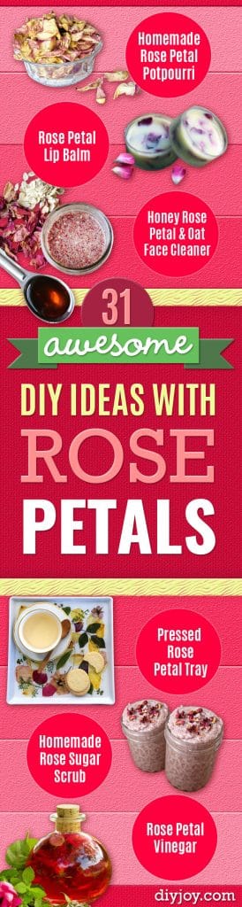 31 DIY Ideas With Rose Petals