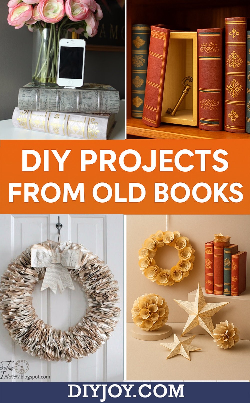 32 DIY Projects Made with Old Books - DIY Joy
