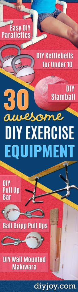 30 DIY Exercise Equipment Ideas To Make For The Home Gym