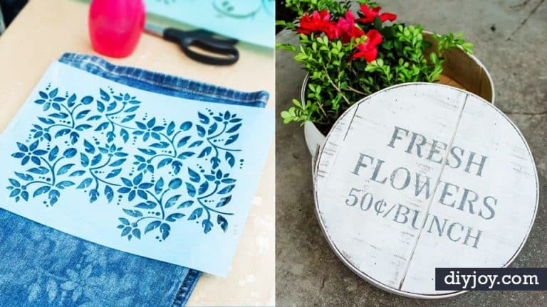 41 Super Cool Ideas Made With Stencils - DIY Joy
