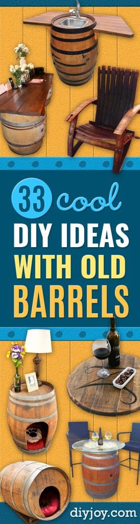 33 DIY Ideas Made With Old Barrels