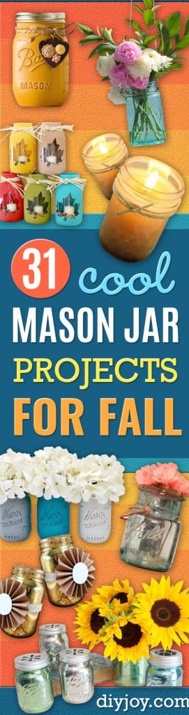 31 Brilliantly Creative Mason Jar Projects for Fall
