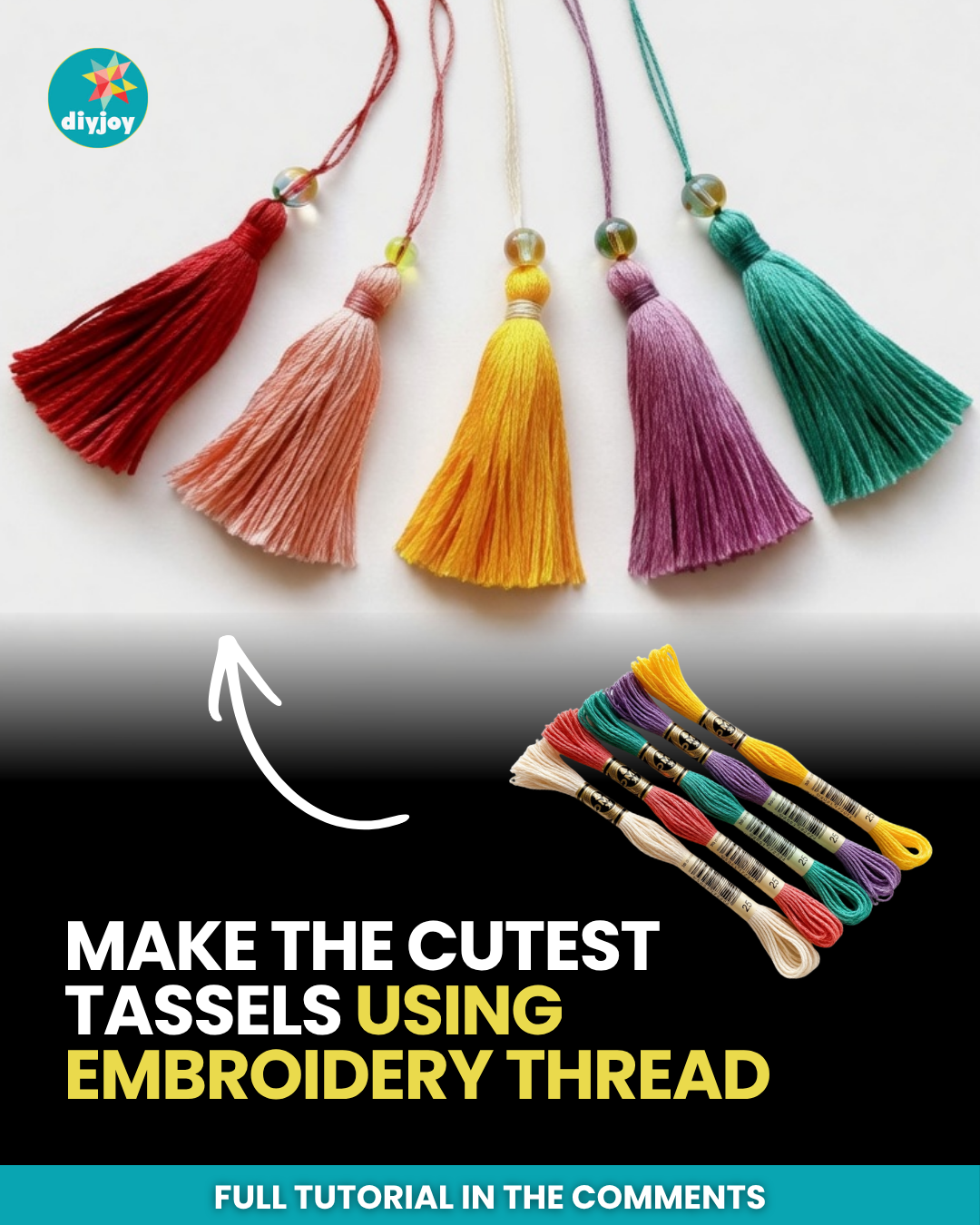 How to Make Embroidery Thread Tassels - DIY Joy
