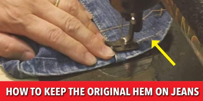 The Easy Way To Keep The Original Hem On Your Jeans ("Magic Hem ...