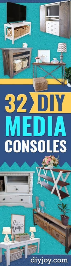 32 DIY TV and Media Consoles For Entertainment in Style