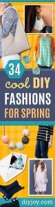 34 Cool and Easy DIY Fashion Ideas for Spring