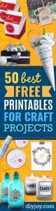 50 Free Printables for Craft Projects