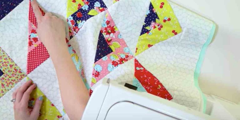Quilting Tutorial: Scrappy Triangle Throw Quilt - DIY Joy