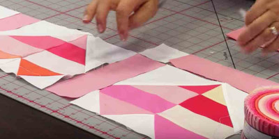 Cut Shapes To Make Hearts And Sew This "Tender Heart" Quilt - DIY Joy