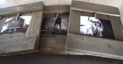 Rustic DIY Pallet Frames - DIY Joy