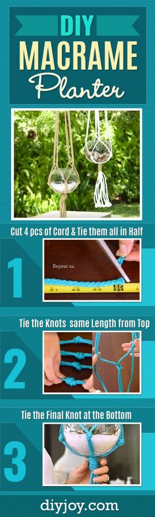 How to Make A 5 Minute Macrame Planter