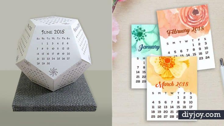 33 DIY Calendars To Start The New Year Off Right - DIY Joy