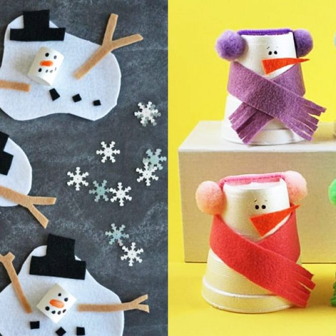 January Craft Ideas For Preschoolers How To Make Rocking Snowman For
