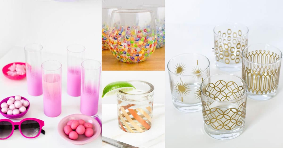35 DIY Ideas for One Of A Kind Glassware