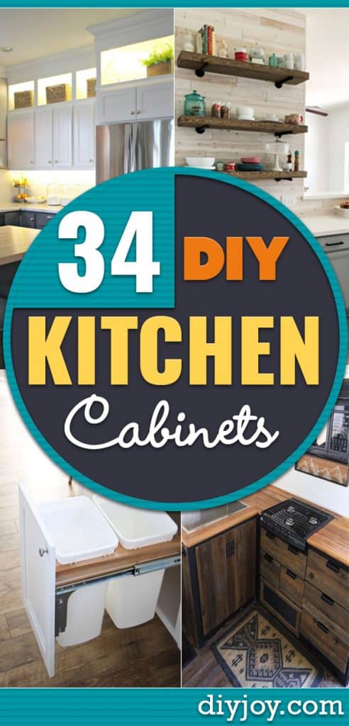 34 DIY Kitchen Cabinet Ideas