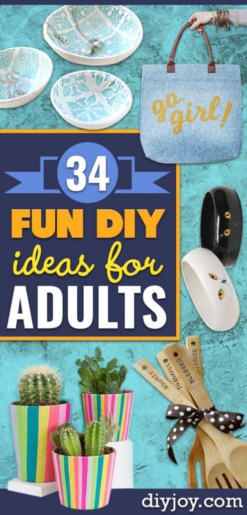 Easy Crafts For Adults You'll Love Making - 50 Fun DIYs for Adults