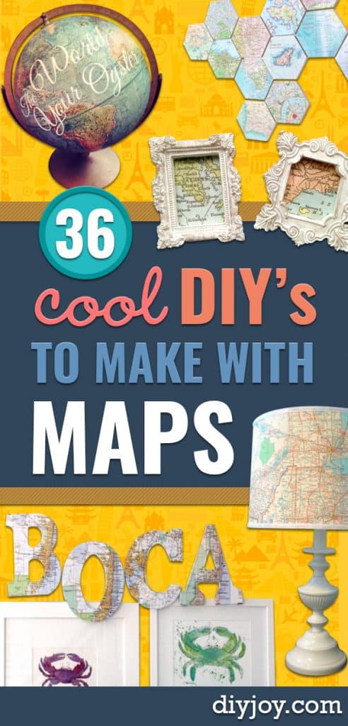 36 Cool DIYs To Make With Maps