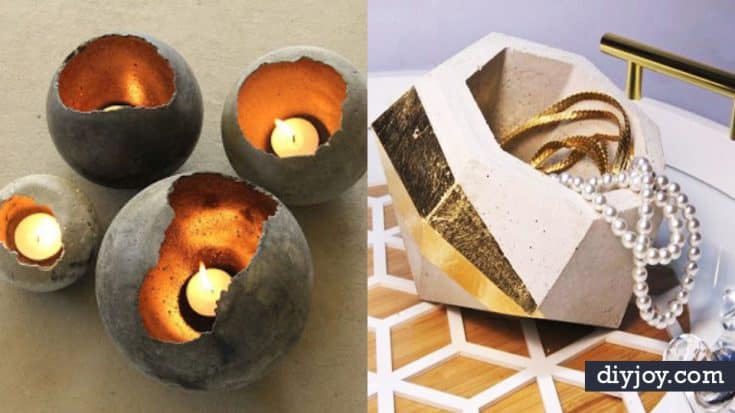 37 DIY Projects Made With Concrete - DIY Joy