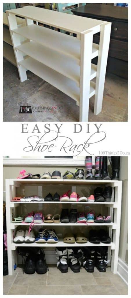 34 DIY Shoe Racks