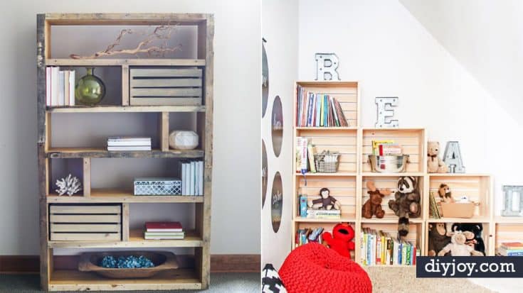34 DIY Bookshelf Ideas - Easy and Cheap Bookcases to Make