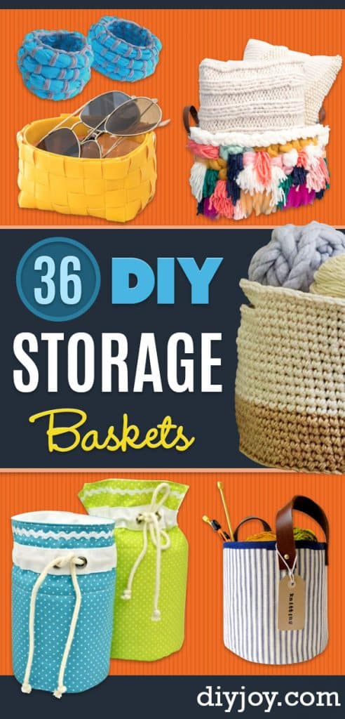 36 DIY Storage Baskets For Organizing Everything