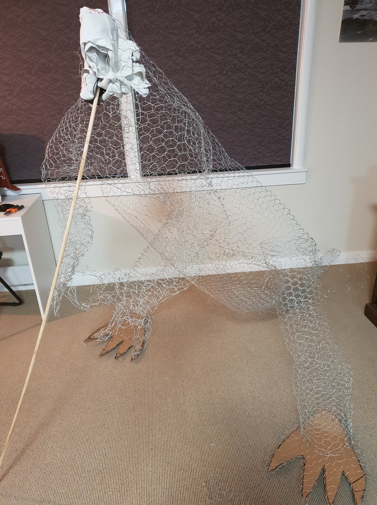 Dad Makes DIY Smoke Breathing Godzilla Christmas Tree