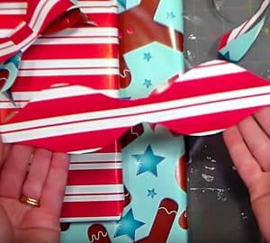 DIY Bow Out Of Wrapping Paper - DIY Joy