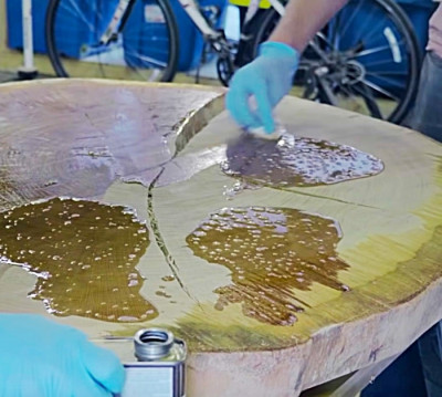 DIY Log Slice Coffee Table - DIY Joy