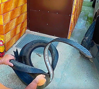 DIY Recycled Tire Swan Planter - DIY Joy